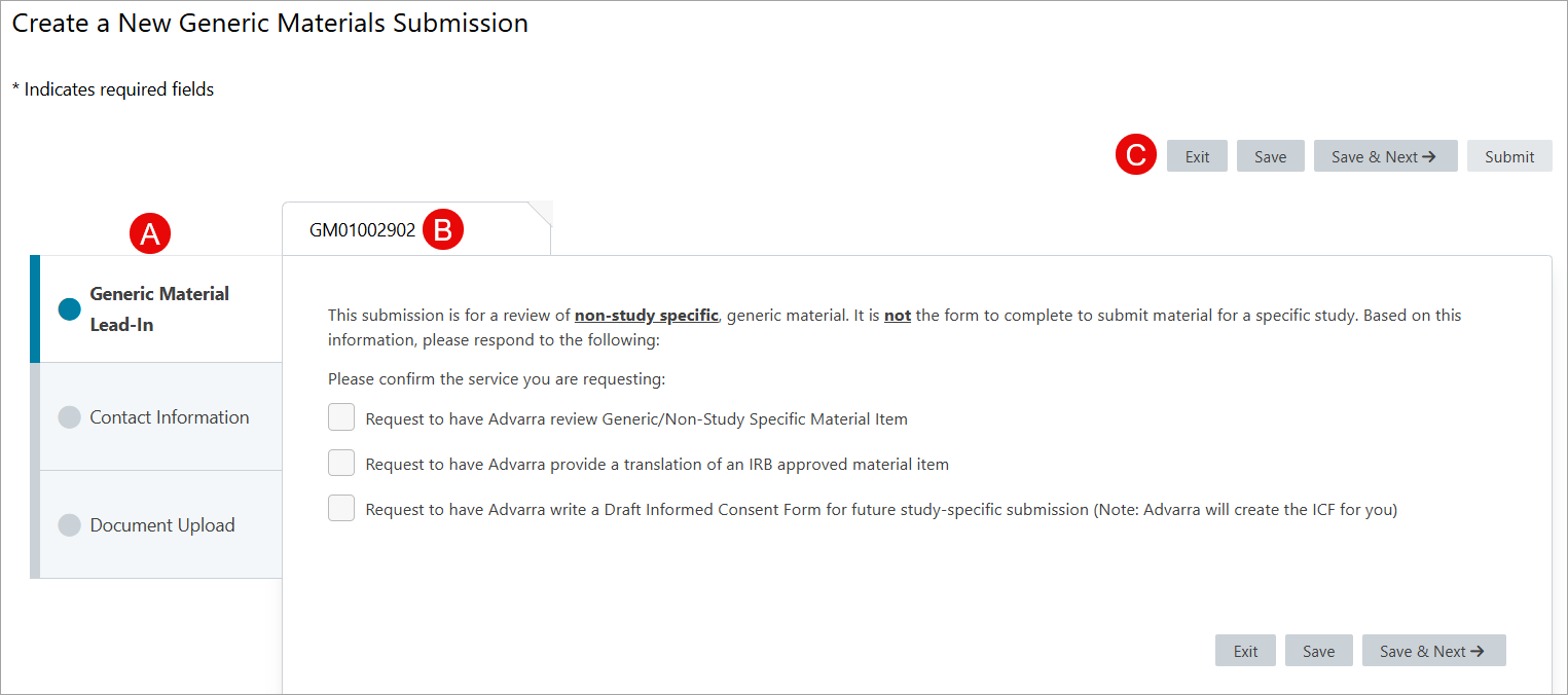 General Submission Process Information – Advarra Documentation